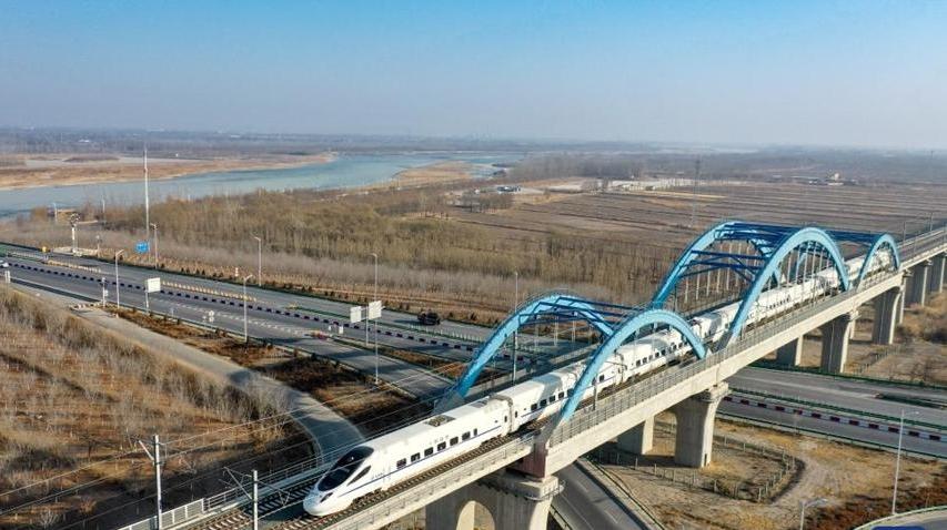 Neue Hochgeschwindigkeitslinie in Nordwestchina in Betrieb genommen_China.org.cn