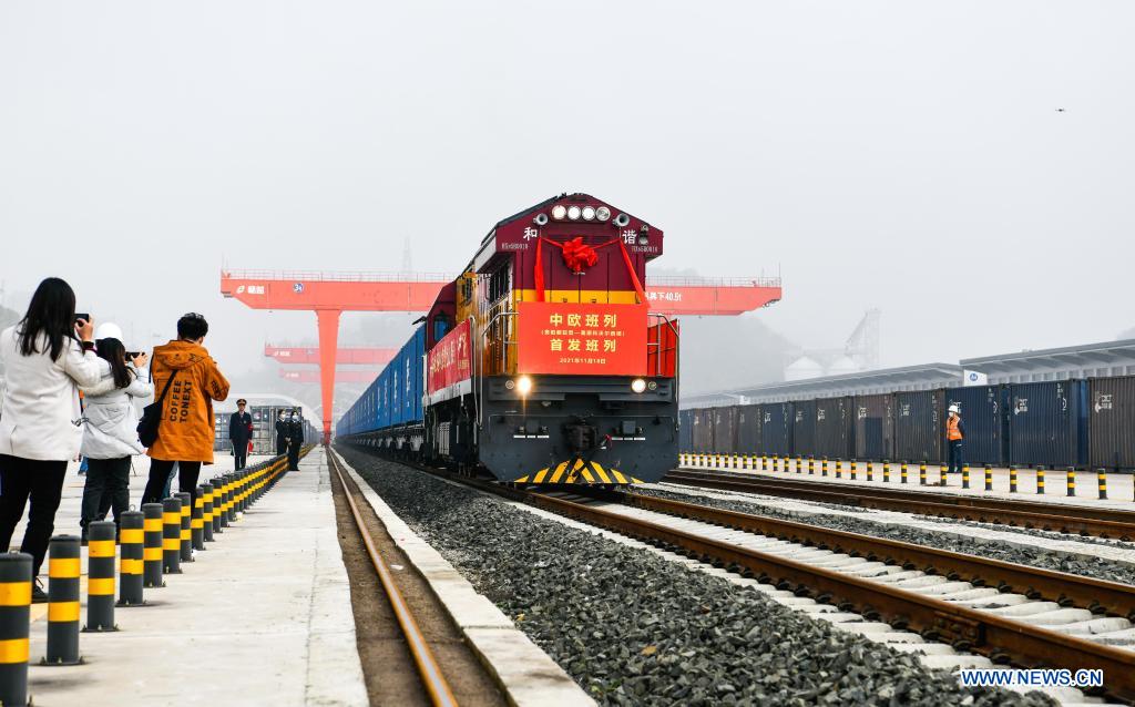 Provincia de Guizhou lanza su primer servicio de trenes de carga China-Europa_Spanish.china.org ...