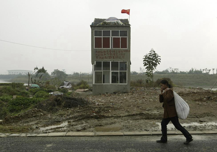 Les « maisons clous » en Chine