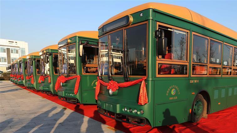 Shijiazhuang : la mis en service des trolleybus « dangdangche