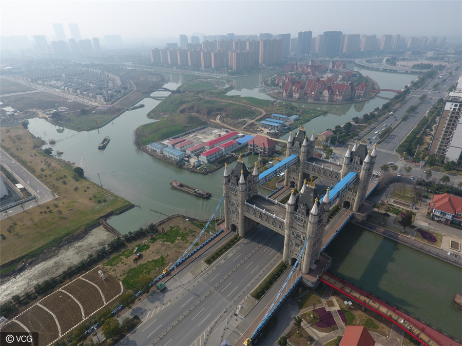 Chinesische Stadt baut Replik der Londoner Tower Bridge_China.org.cn