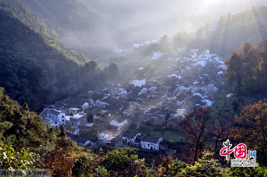 Paisaje poético de la aldea Changxi de Wuyuan_Spanish.china.org.cn