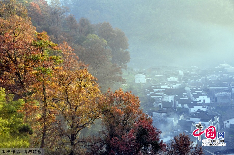 Paisaje poético de la aldea Changxi de Wuyuan_Spanish.china.org.cn