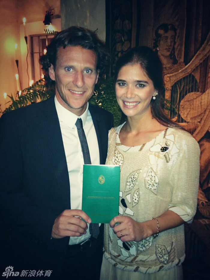 Diego Forlán celebra su boda con Paz Cardoso_Spanish.china.org.cn_中国最权威 ...