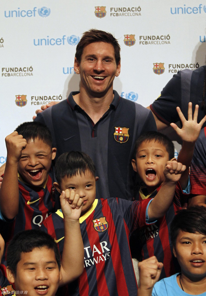 Messi,Pinto y Neymar, con los niños discapacitados en Tailandia_Spanish ...