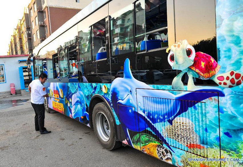 Autobús decorado con pintura de 3D se puso en servicio_Spanish.china ...