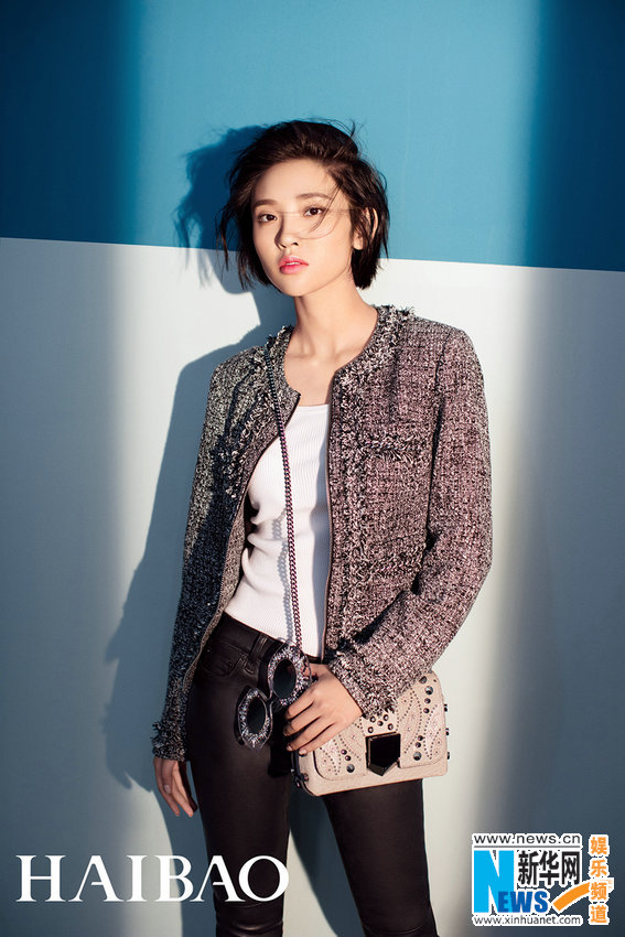 Actriz Tang Yixin posa para Haibao_Spanish.china.org.cn_中国最权威的西班牙语新闻网站