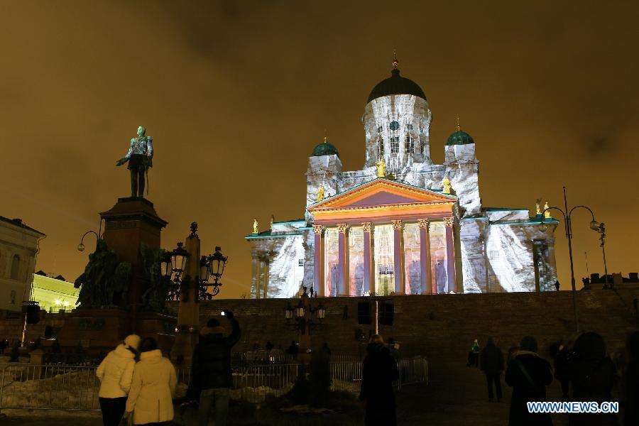 Finland celebrates Epiphany with art slide show - China.org.cn