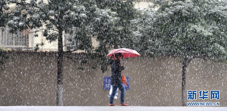 Cold front brings low temp, snow to Changsha - China.org.cn
