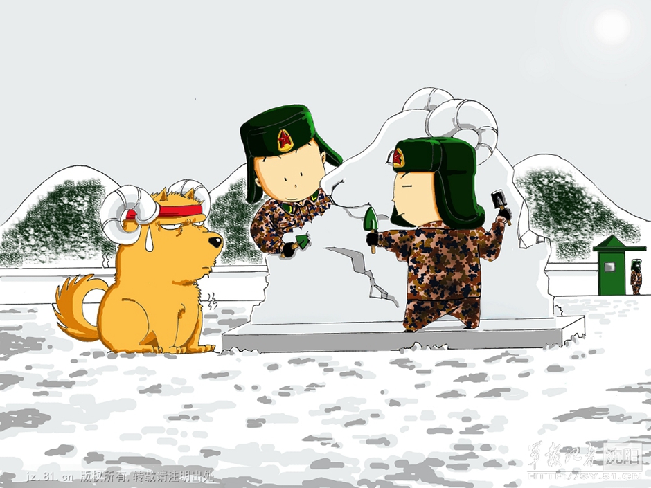 Lovely cartoons of PLA- China.org.cn