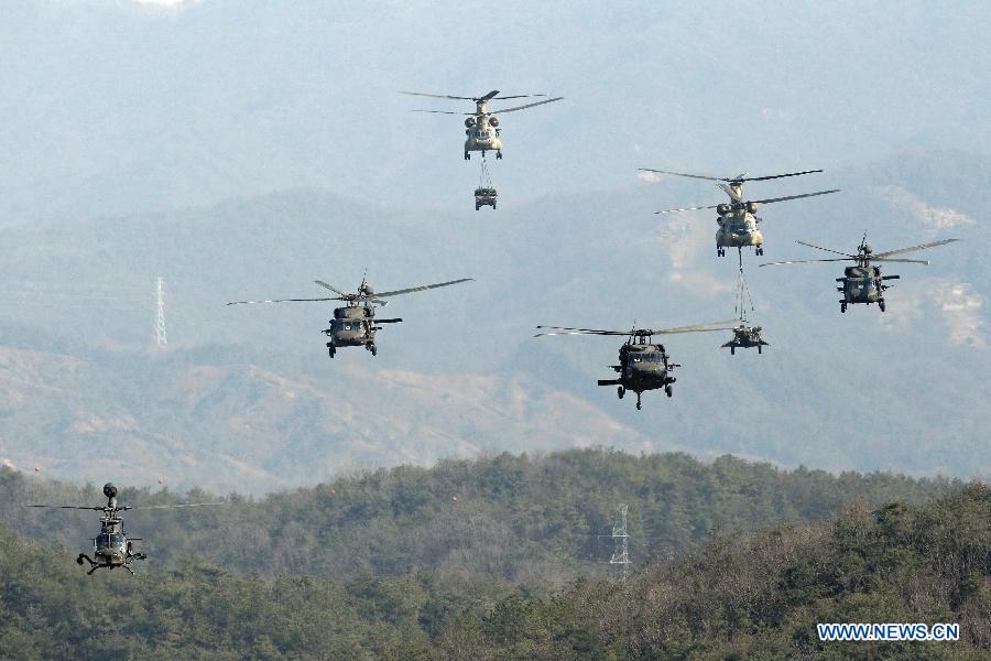 U.S., S. Korea hold annual joint exercise 'Foal Eagle'- China.org.cn