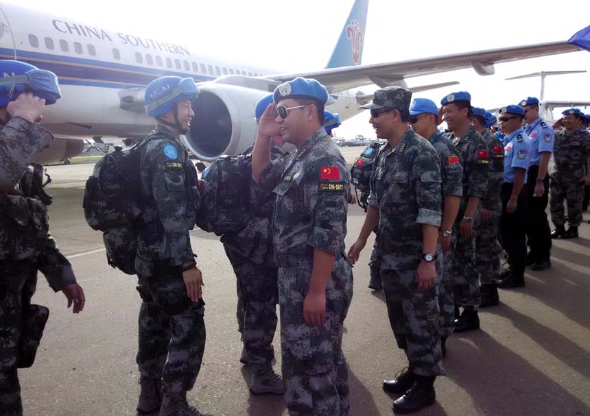 Chinese peacekeepers arrive in S. Sudan- China.org.cn