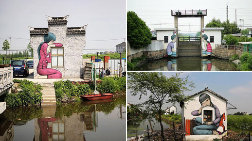 French artist beautifies cottages in Shanghai- China.org.cn