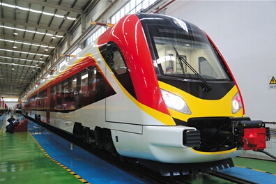 China builds multiple unit train for Europe - China.org.cn
