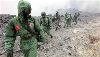 Nuclear biochemical emergency rescue team launch rescue mission in ...