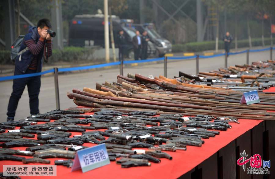 Hebei destroys 19,400 illegal firearms- China.org.cn