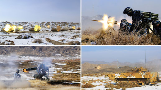 PLA conducts winter live-fire drill in Xinjiang- China.org.cn