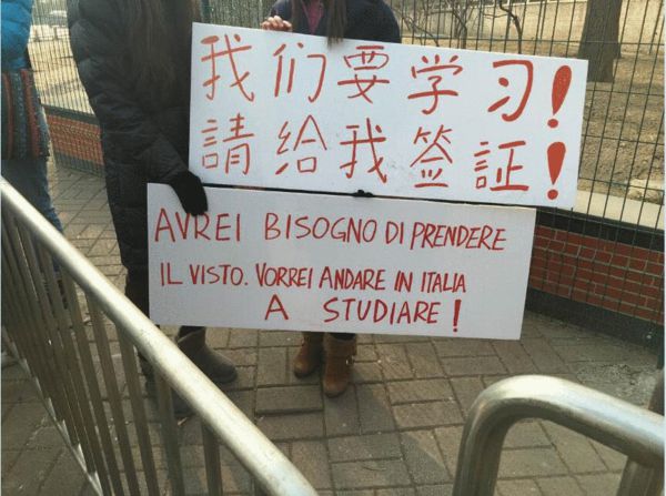 Students receive rejections for visa application to Italy- China.org.cn