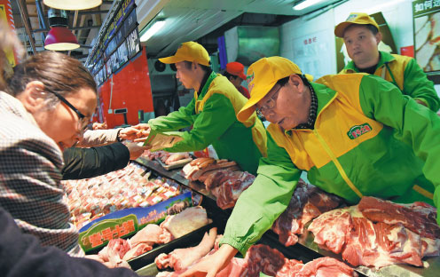 'Peking University butcher' restarts pork business- China.org.cn