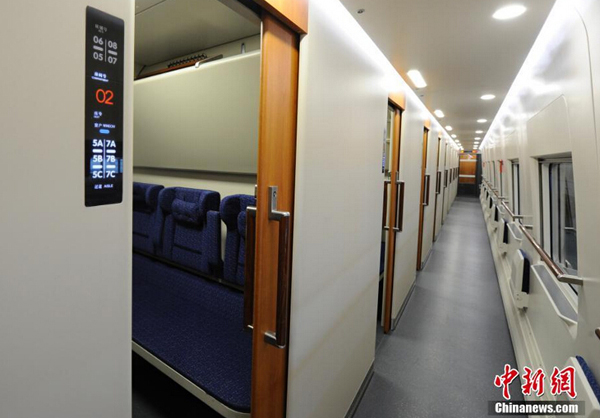 High speed train sleeper cars in Jilin- China.org.cn