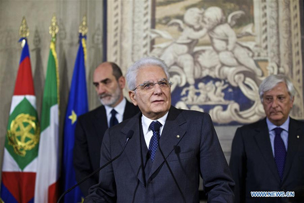 Italian President set to decide new gov't soon - China.org.cn