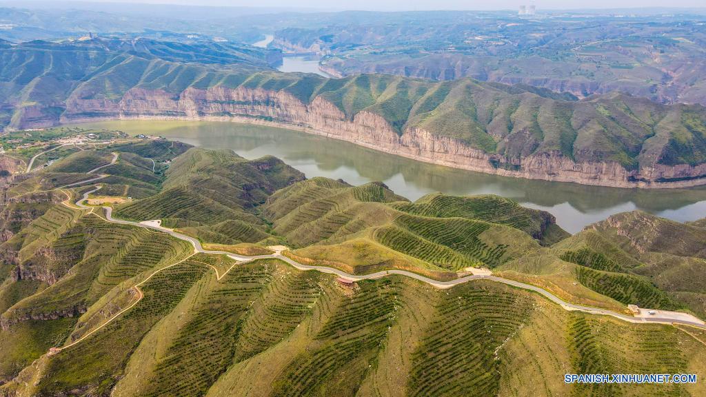 Vista aérea del paisaje del cañón del Río Amarillo_Spanish.china.org.cn ...