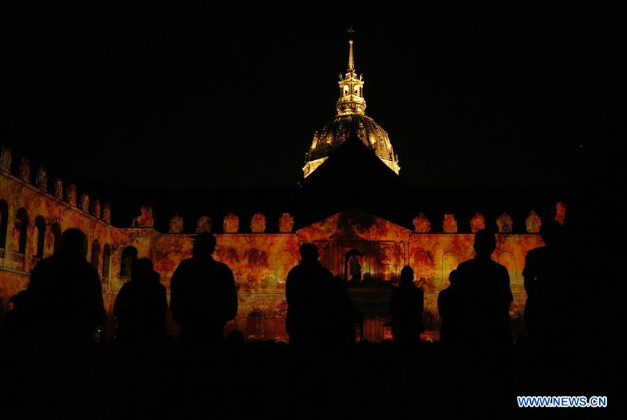 Light show 'The Night of Invalides' held in Paris- China.org.cn