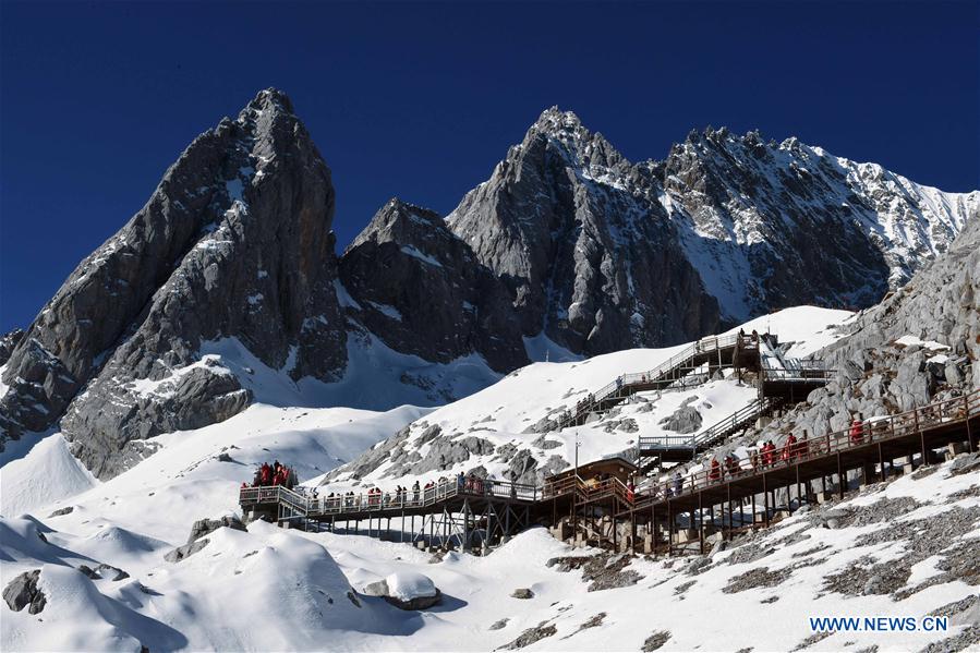 Winter scenery of Yulong Snow Mountain- China.org.cn