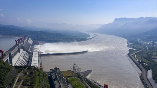Aerial view of Three Gorges Dam in Hubei- China.org.cn
