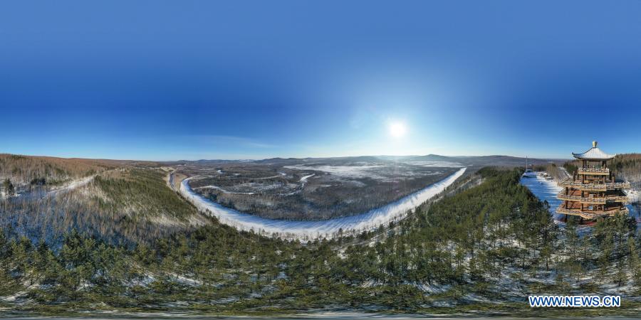 Winter scenery of scenic spot in Mohe- China.org.cn