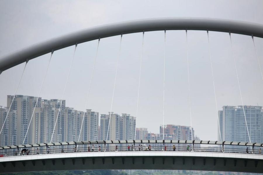 New footbridge opens across Pearl River in Guangzhou- China.org.cn