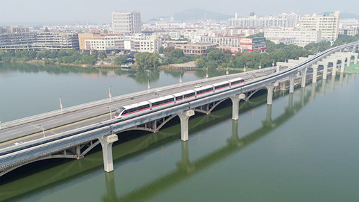 Wuhu in east China's Anhui officially unveils its first monorail line ...