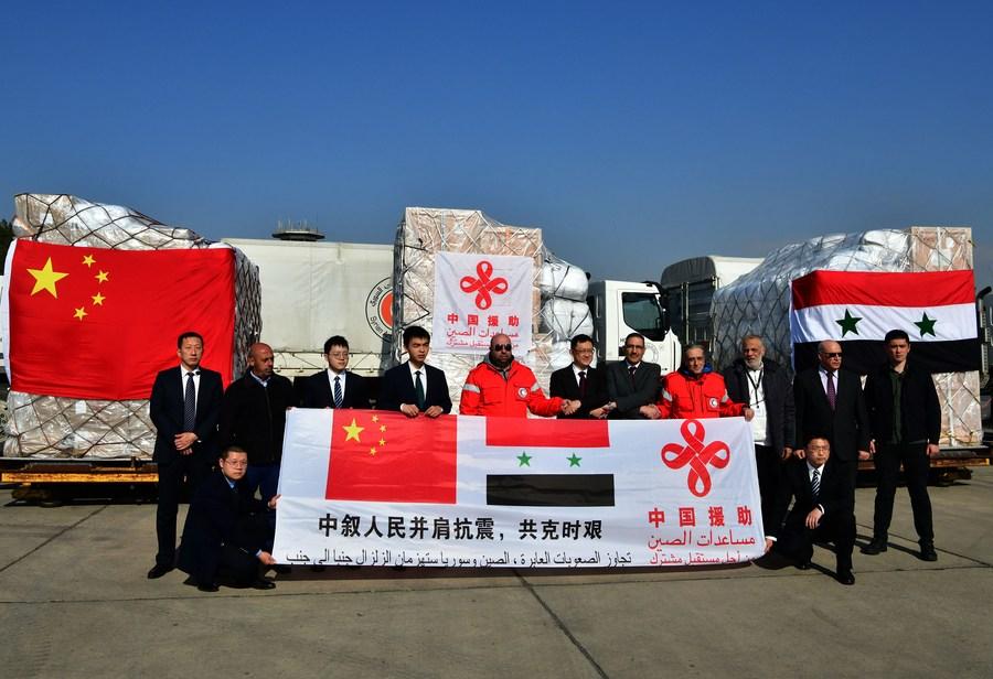 Fresh Chinese humanitarian aid reaches quake-hit Syria - China.org.cn