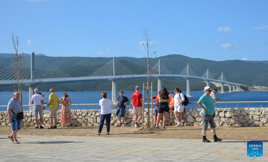 Peljesac Bridge in Komarna, Croatia- China.org.cn
