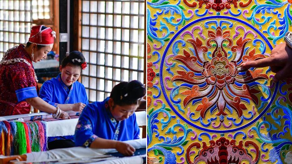 Pic story of inheritor of Miao embroidery in Guizhou- China.org.cn